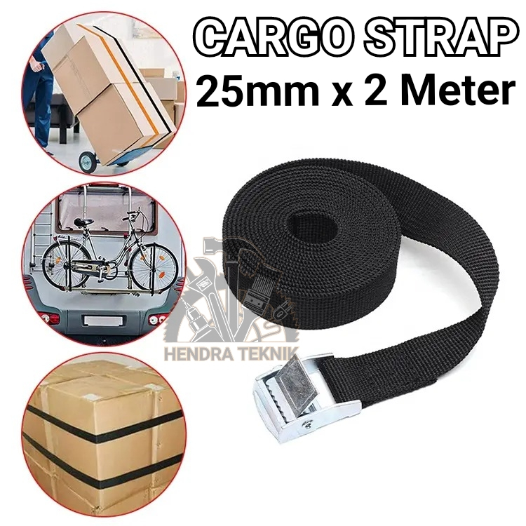 Jual TALI PENGIKAT BARANG 25mm x 2M QUICK RELEASE CARGO STRAP 1 INCI ...