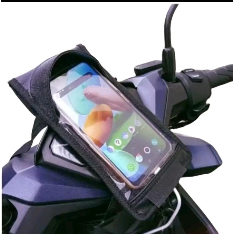 Jual TAS HOLDER HP MOTOR HOLDER HP ANTI JAMBRET HOLDER HP ANTI JATUH HOLDER HP MOTOR DUDUKAN HP ...