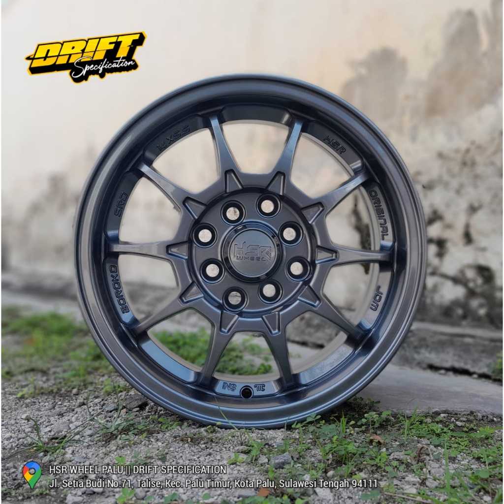 Jual Velg racing mobil brio calya agya sigra vios datsun karimun avanza - HSR BOROKO SRD R14 ...