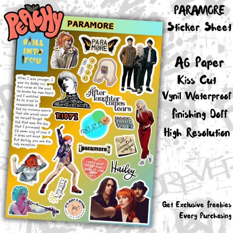 Jual Paramore Sticker Pack | Sticker Vynil | sticker Waterproof ...