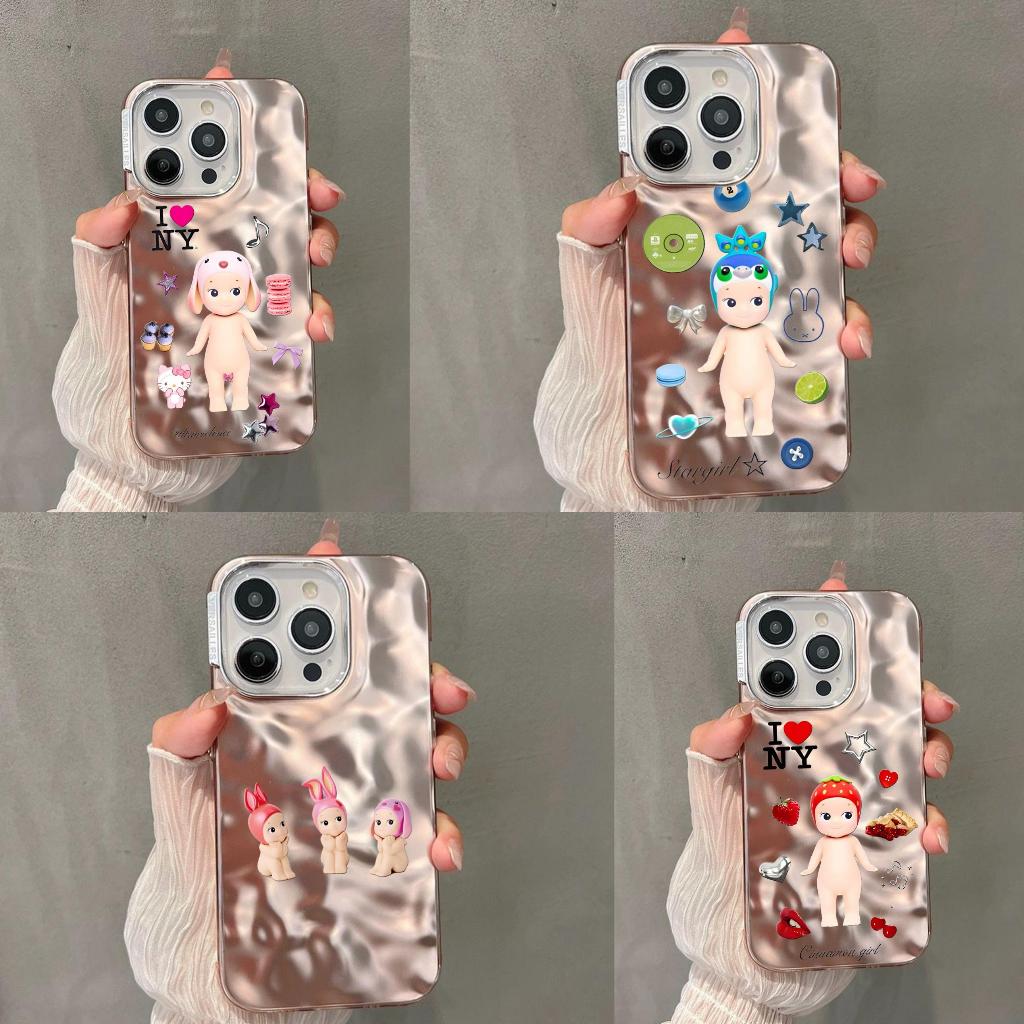 Jual New! Case Sonny Angel cute aesthetic Metalic Texture Wrinkle Case ...