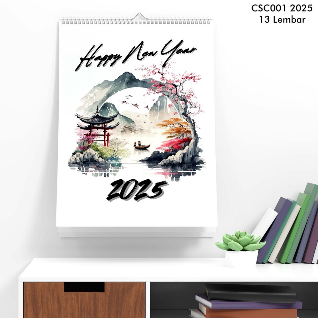 Jual Kalender dinding Spiral A3 Tahun 2025 Kalender Dinding Aestetik ...