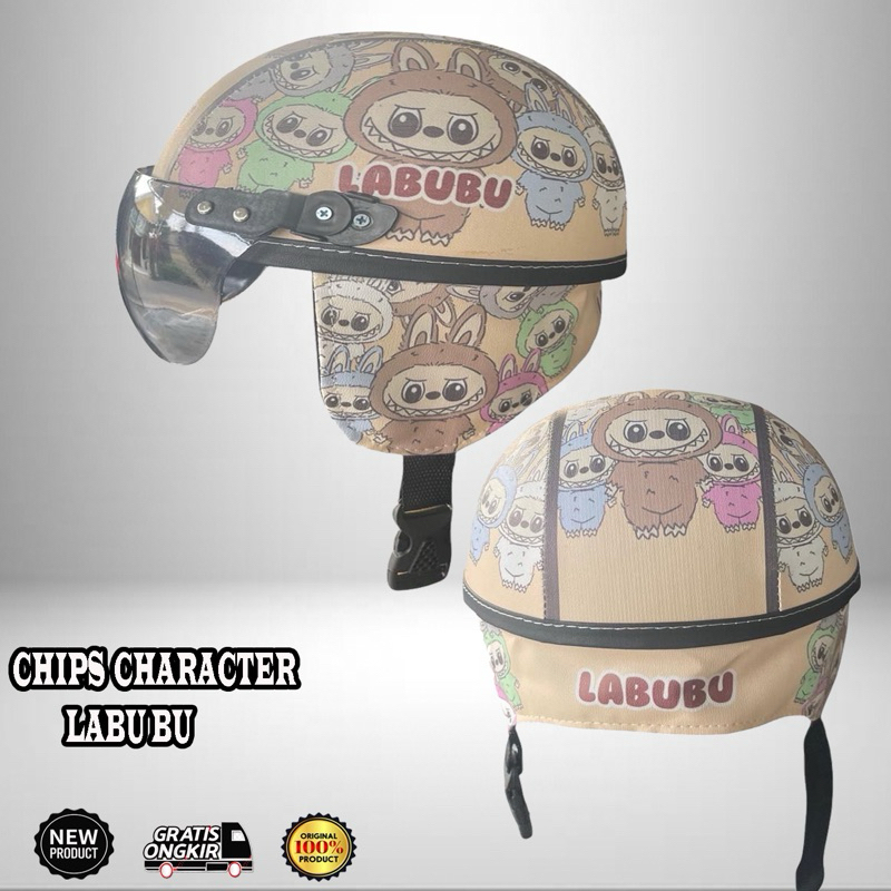 Jual HELM ANAK CHIPS CARACTER MOTIF LABUBU & KUROMI | Shopee Indonesia