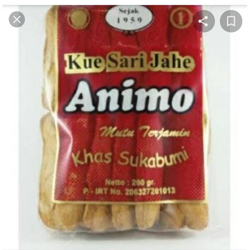 Jual kue sari jahe animo khas Sukabumi kemasan plastik | Shopee Indonesia