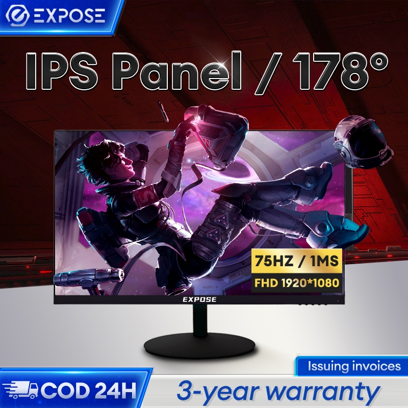 Jual Monitor PC 24 inch Monitor kantor LED/LCD 1080p Full HD HDMI+VGA+ ...