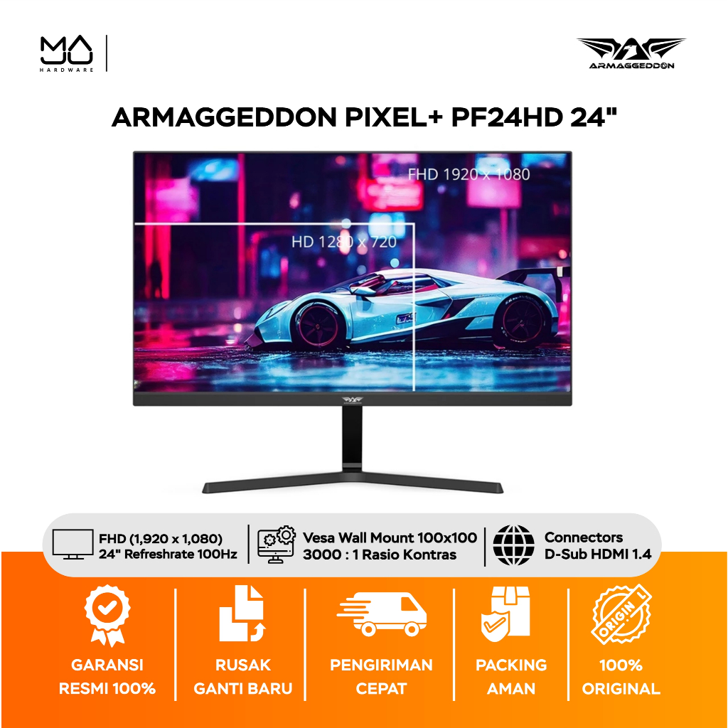 Jual Monitor Armaggeddon Gaming Monitor 24 Inch Pixxel+ PF24HD SUPER ...
