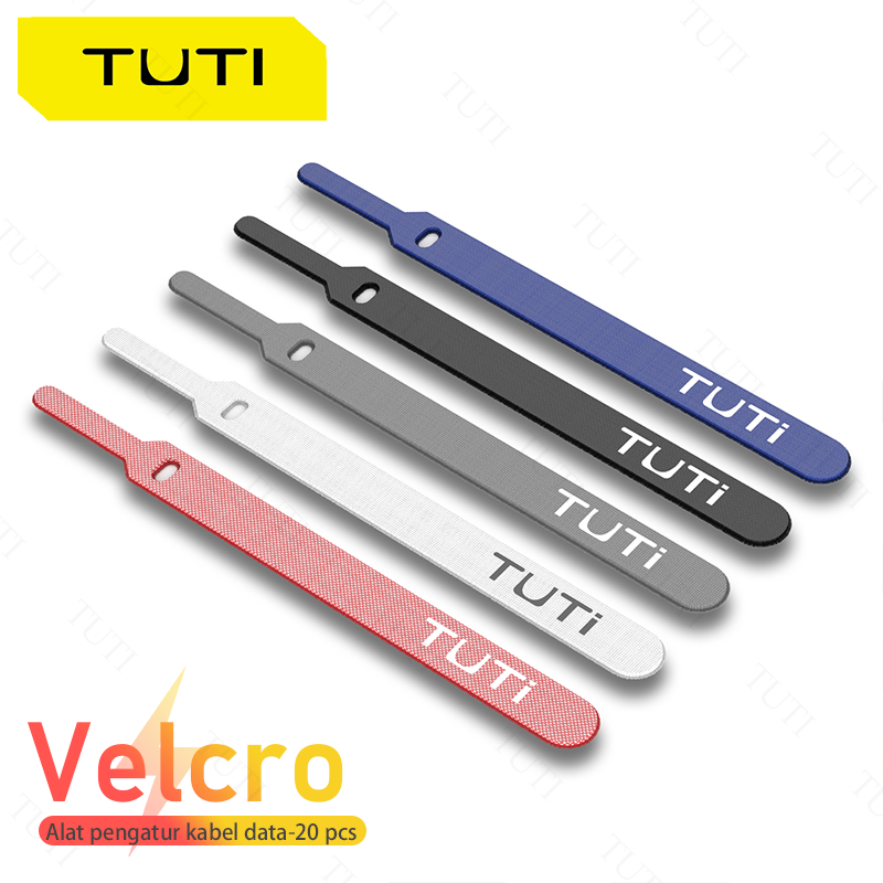 Jual TUTI Velcro Cable Strap Pengikat Perekat Kabel 15cm Cable Tie ...