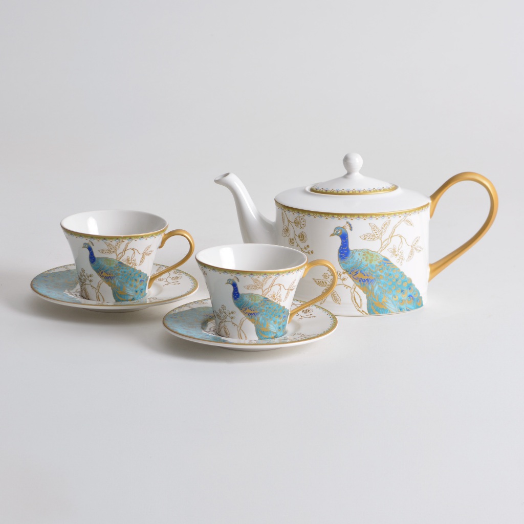 Jual SANGO Set Teko dan Cangkir Peacock Garden (Isi 5) | Shopee Indonesia