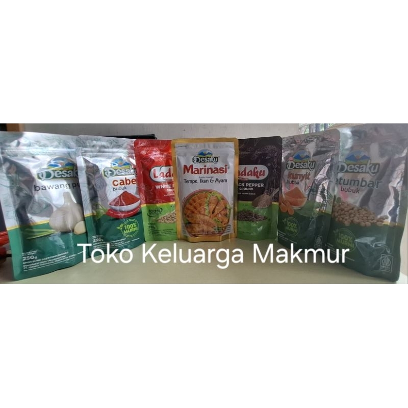 Jual DESAKU MARINASI/LADAKU/KETUMBAR/KUNYIT/BAWANG PUTIH/ CABE @ 250 GR ...
