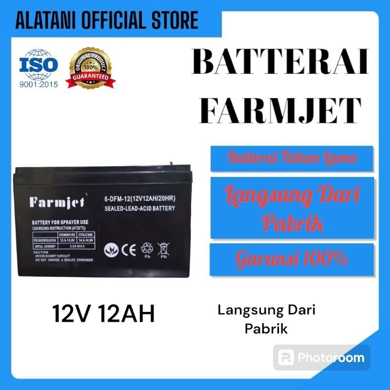 Jual AKI BATERAI 12 VOLT 12 AMPERE AH SPRAYER, UPS, MOTOR LISTRIK ...