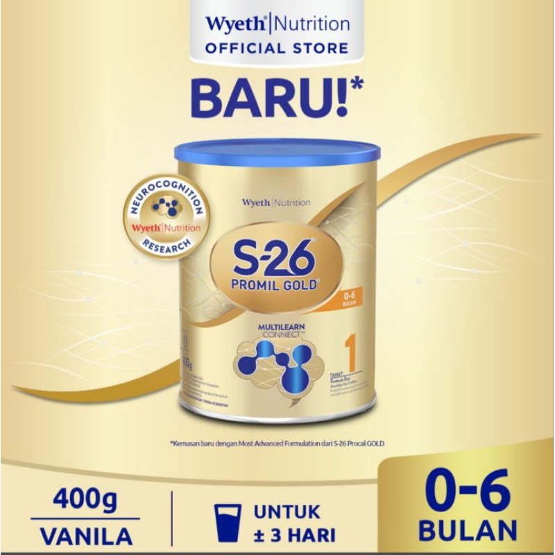 Jual S-26 Promil Gold Tahap 1 Susu Formula Bayi 0-6 Bulan 400 g ...