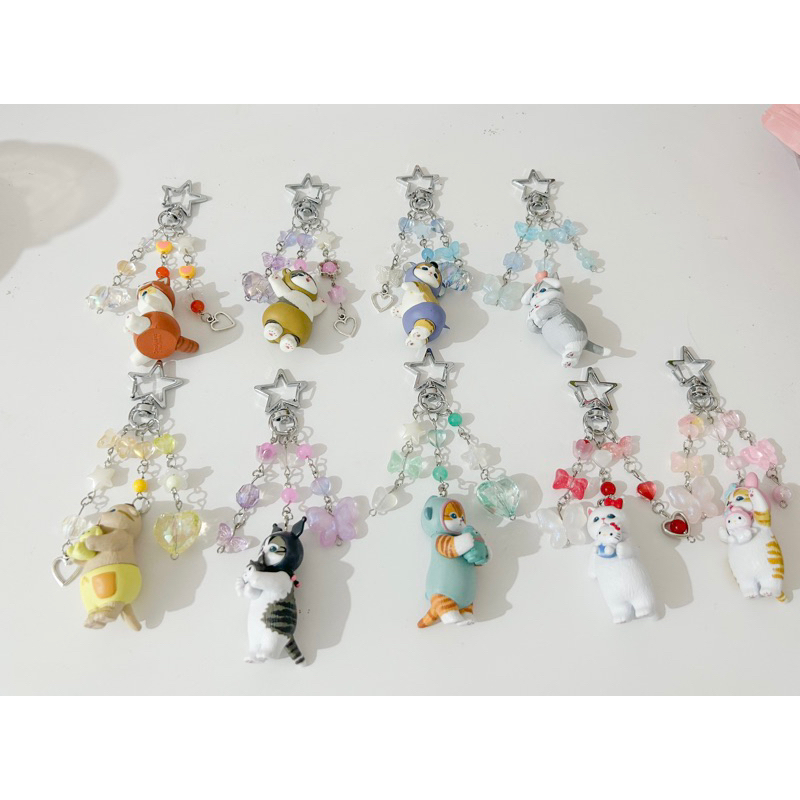 Jual pinkyystar/Mofusand keychain|mofusand x sanrio|mofusand sanrio ...
