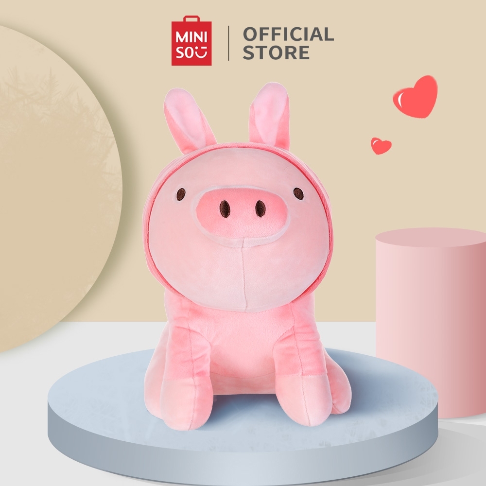 Jual MINISO TOY - Miniso Official Boneka mainan anak Sitting Piglet ...