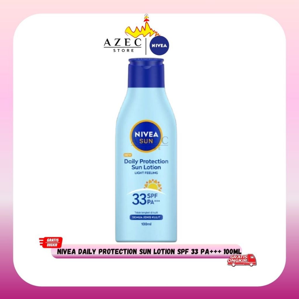 Jual Nivea Daily Protection Sun Lotion SPF 33 PA+++ 100ml | Shopee ...