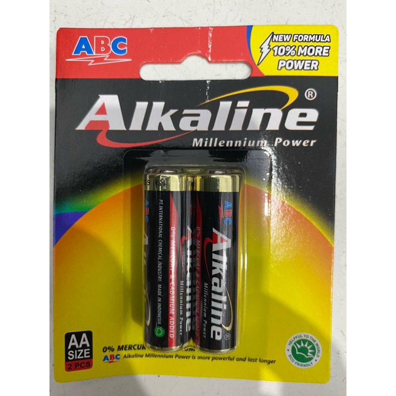 Jual Battery ABC Alkaline Size AA isi 2pcs / Baterai ABC Alkaline ...