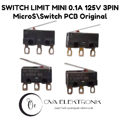 Jual Switch Limit Switch Mini 0.1A 125V 3Pin Micro Switch PCB Original ...