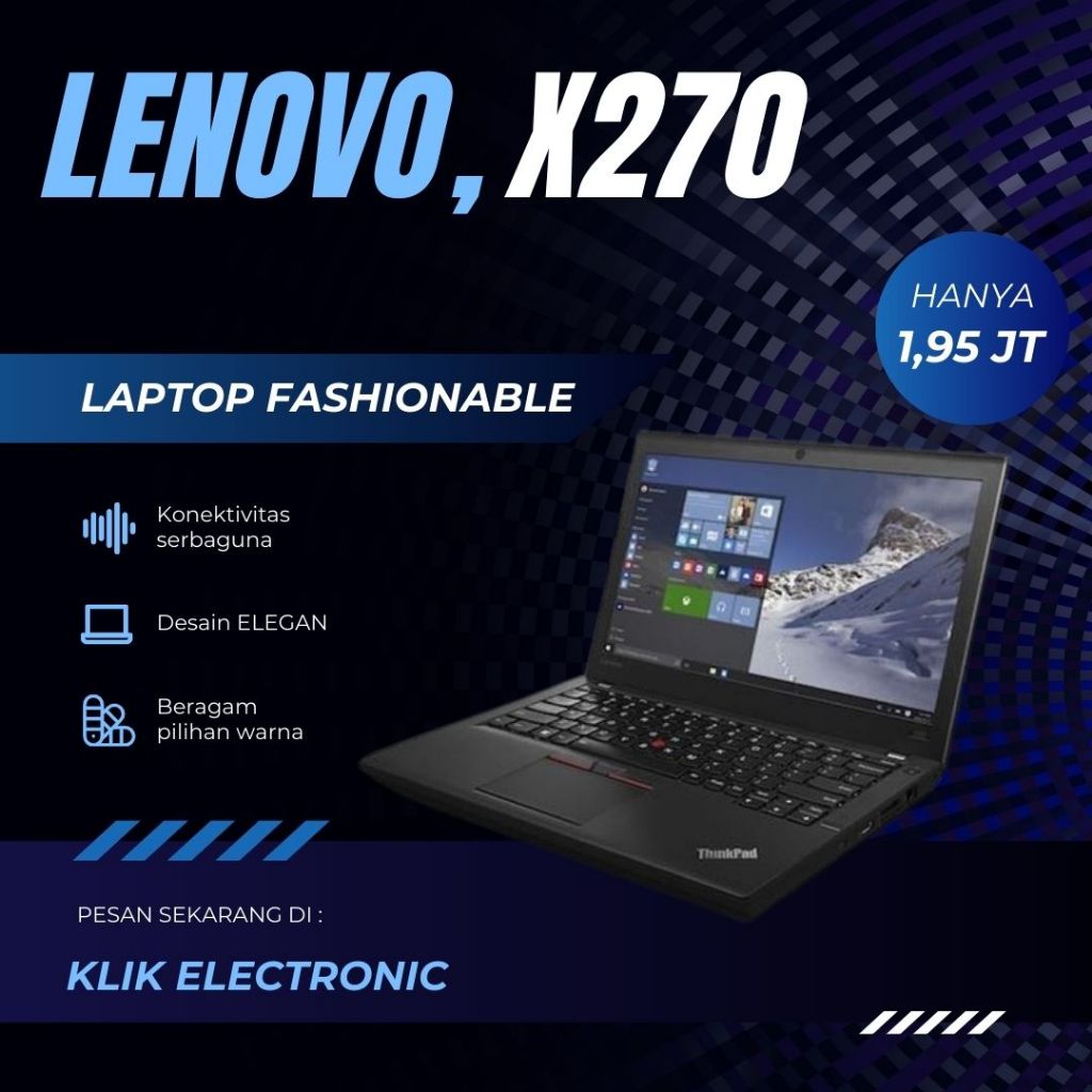Jual BEST SELLER !! LENOVO THINKPAD X270 CORE i5 6TH RAM 16GB/512 SSD ...