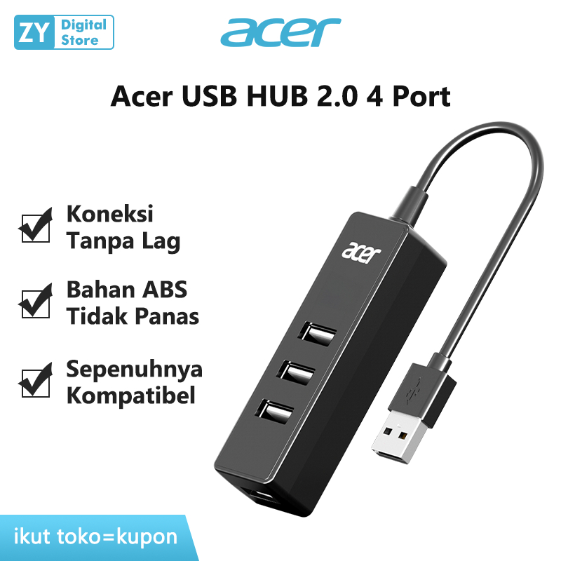 Jual Acer USB HUB 3.0 4-Port USB Splitter 4 in1 USB Expander Fast ...