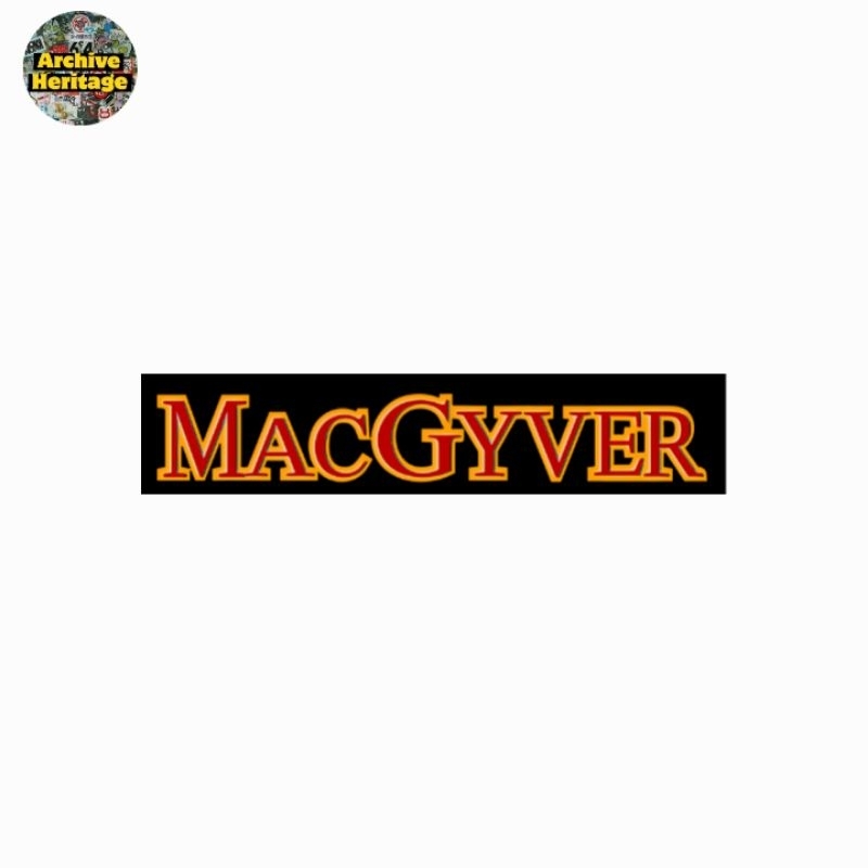 Jual sticker MacGyver logo television TV series vintage retro stiker ...
