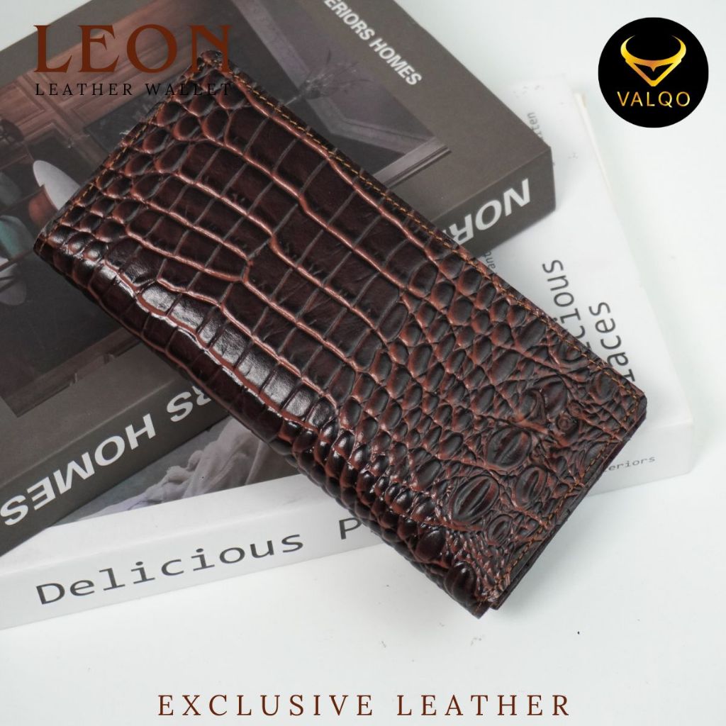 Jual VALHA Dompet LEON BY Kulit Sapi Pria Wanita Panjang Kartu Foto ...