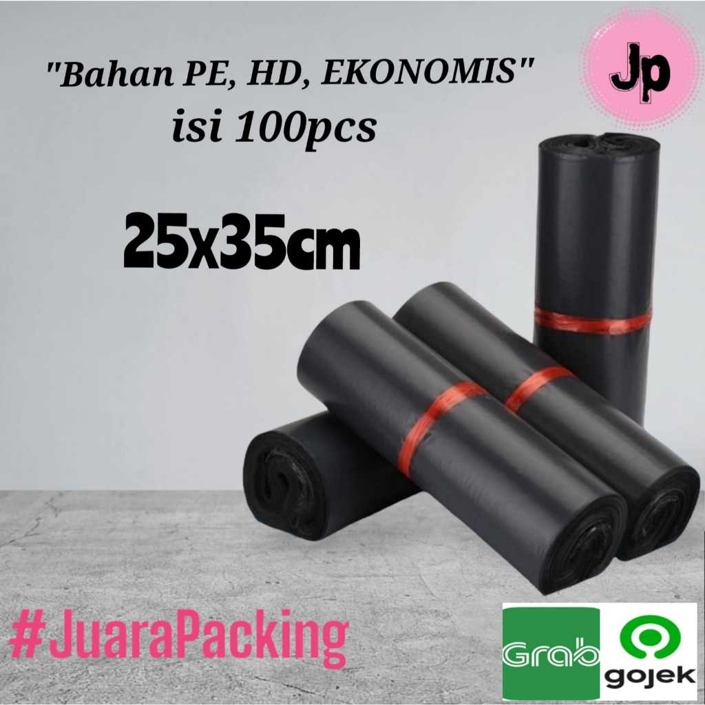 Jual Plastik Packing HD PE 25x35 isi 100pcs Plastik Polymailer | Shopee ...