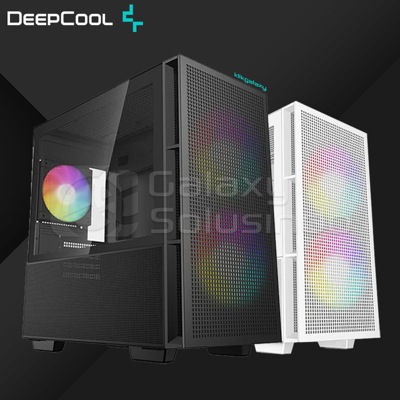 Jual DeepCool CH360 Tempered Glass M-ATX Gaming Case - Black White ...