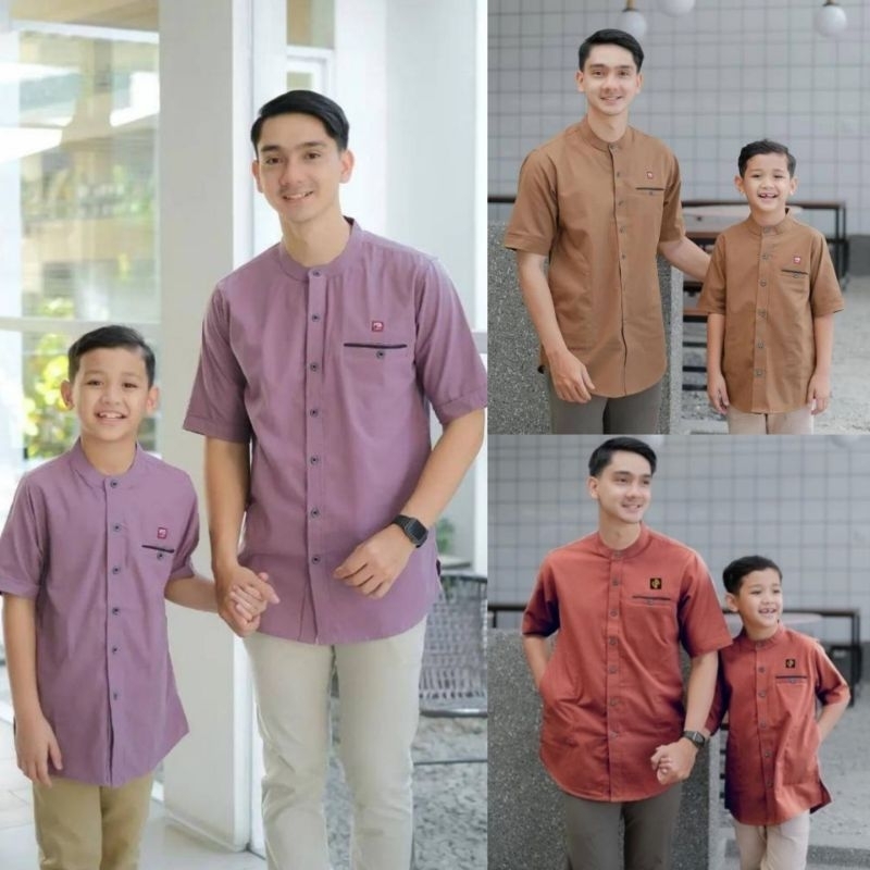Jual BAJU KOKO COUPLE BAPAK DAN ANAK KURTA KATUN TOYOBO TERBARU KEMEJA BAJU KOKO LEBARAN ...