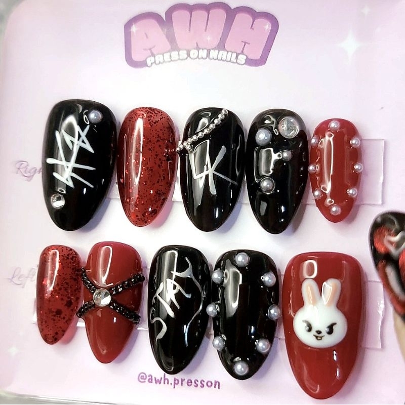 Jual Stray Kids Nail Art DominATE Skz Fake Nails Lee Know | Press On ...