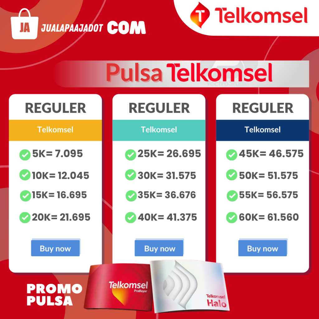 Jual PULSA REGULER TELKOMSEL - MURAH [5K - 45K] proses cepat 10 menit ...
