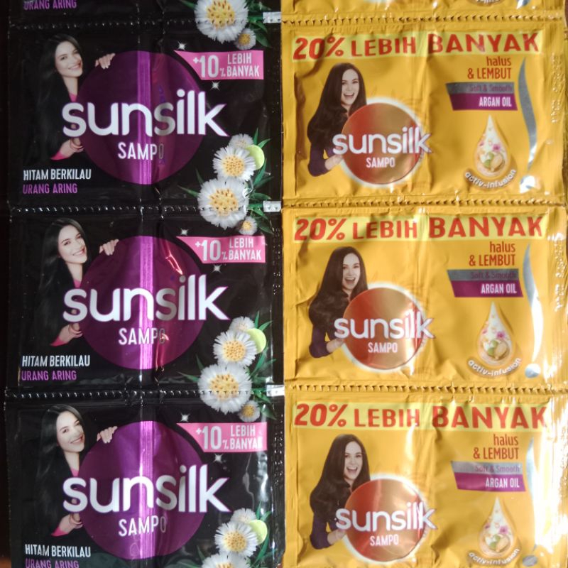 Jual SUNSILK SHAMPOO RENCENGAN 12x9ml | Shopee Indonesia