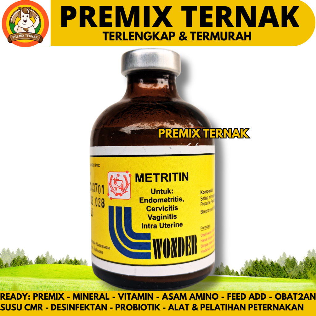Jual METRITIN 50ML WONDER - Obat Hewan Sapi Endometritis Pyometra ...