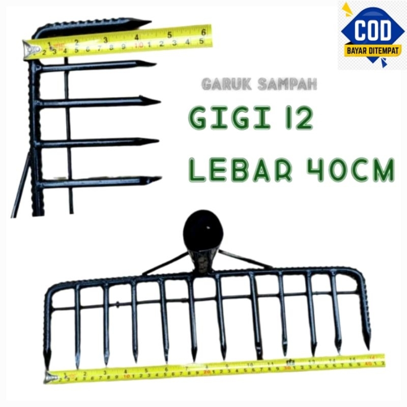 Jual ALAT GARUK SAMPAH GIGI 12 GARUK FULL BESI BETON SANGAT KUAT DAN ...