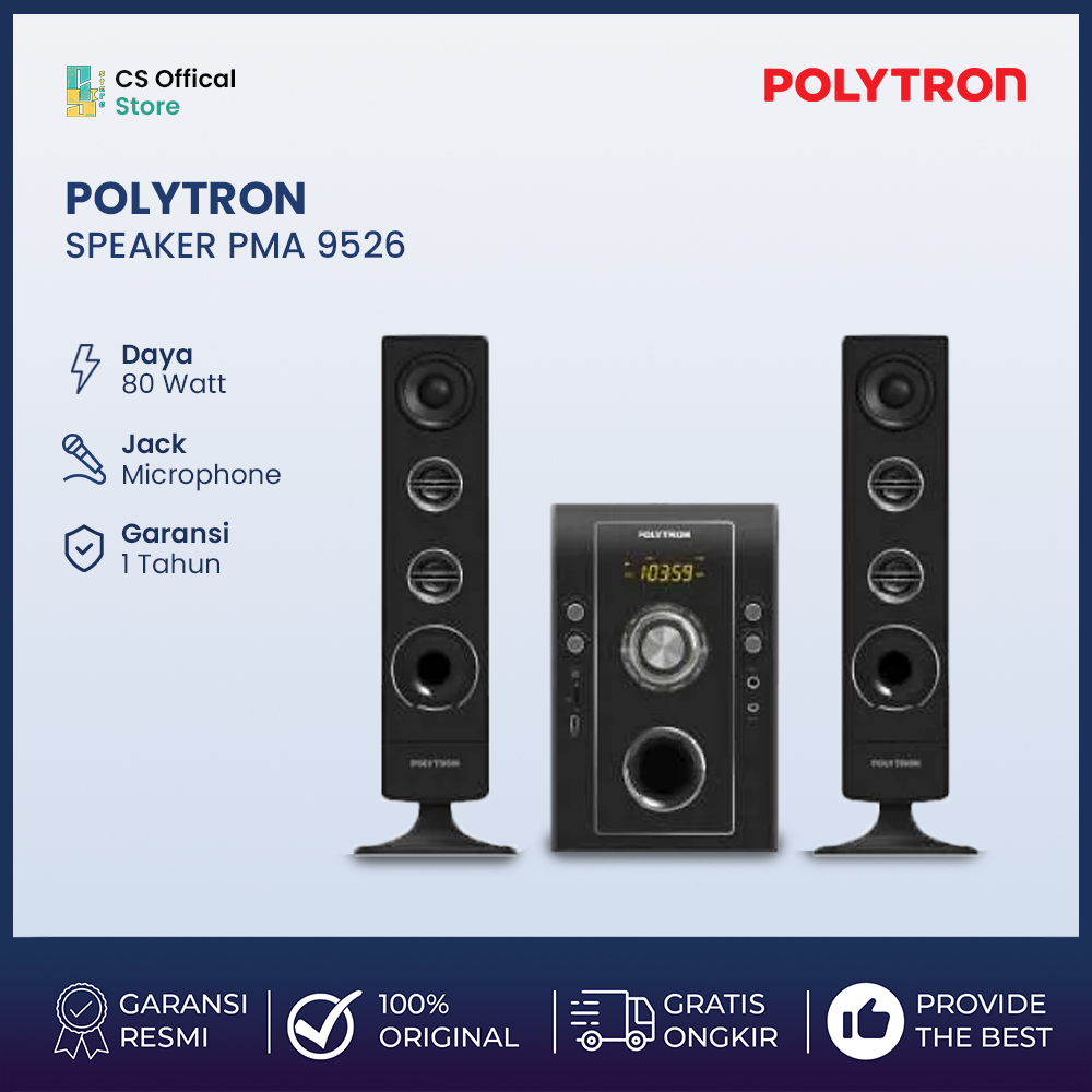 Jual POLYTRON Multimedia Speaker PMA 9526 B Extra Bass Garansi Resmi ...