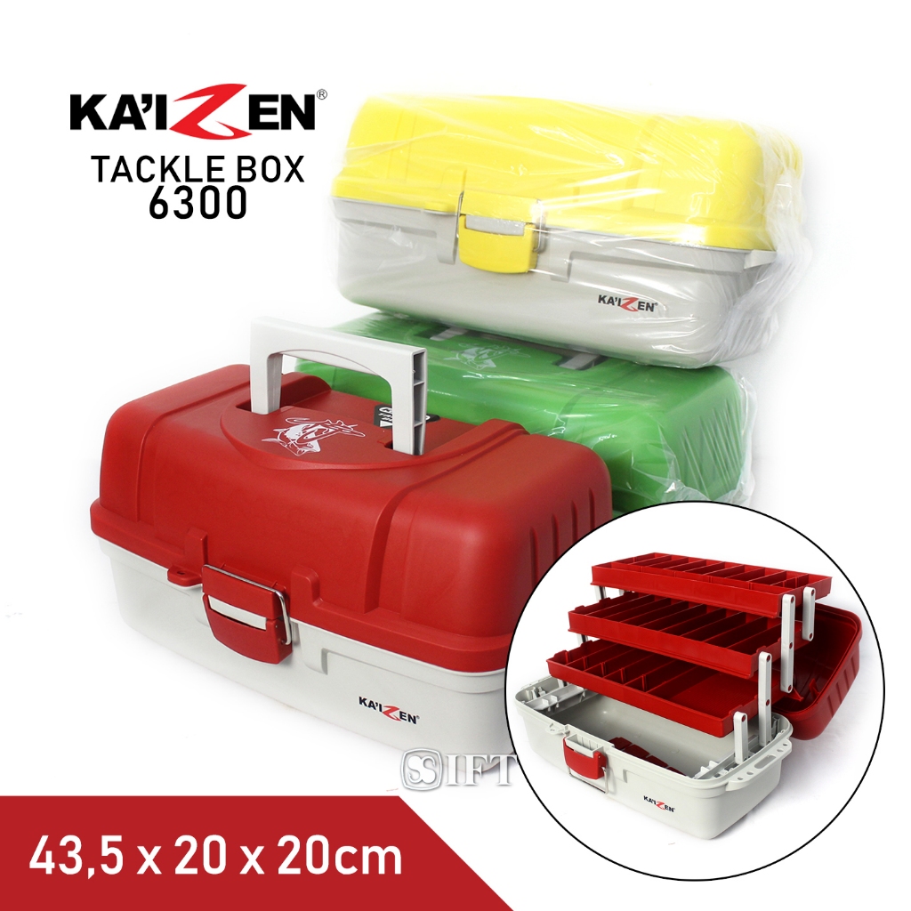 Jual Kotak Alat Pancing Ka'izen TACKLE BOX 6300 Penyimpanan | Kaizen ...