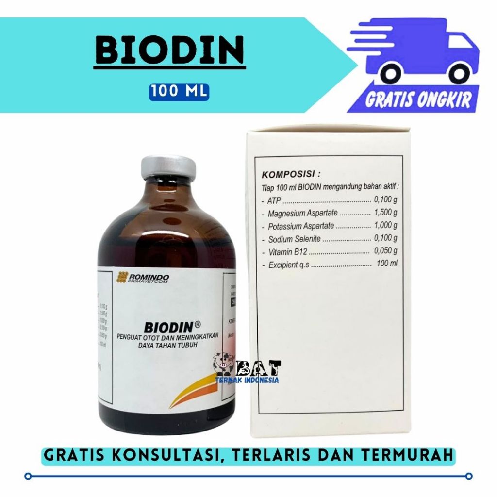 Jual BIODIN 100 ml ROMINDO - Menguatkan Otot Stamina Daya Tahan Tubuh ...