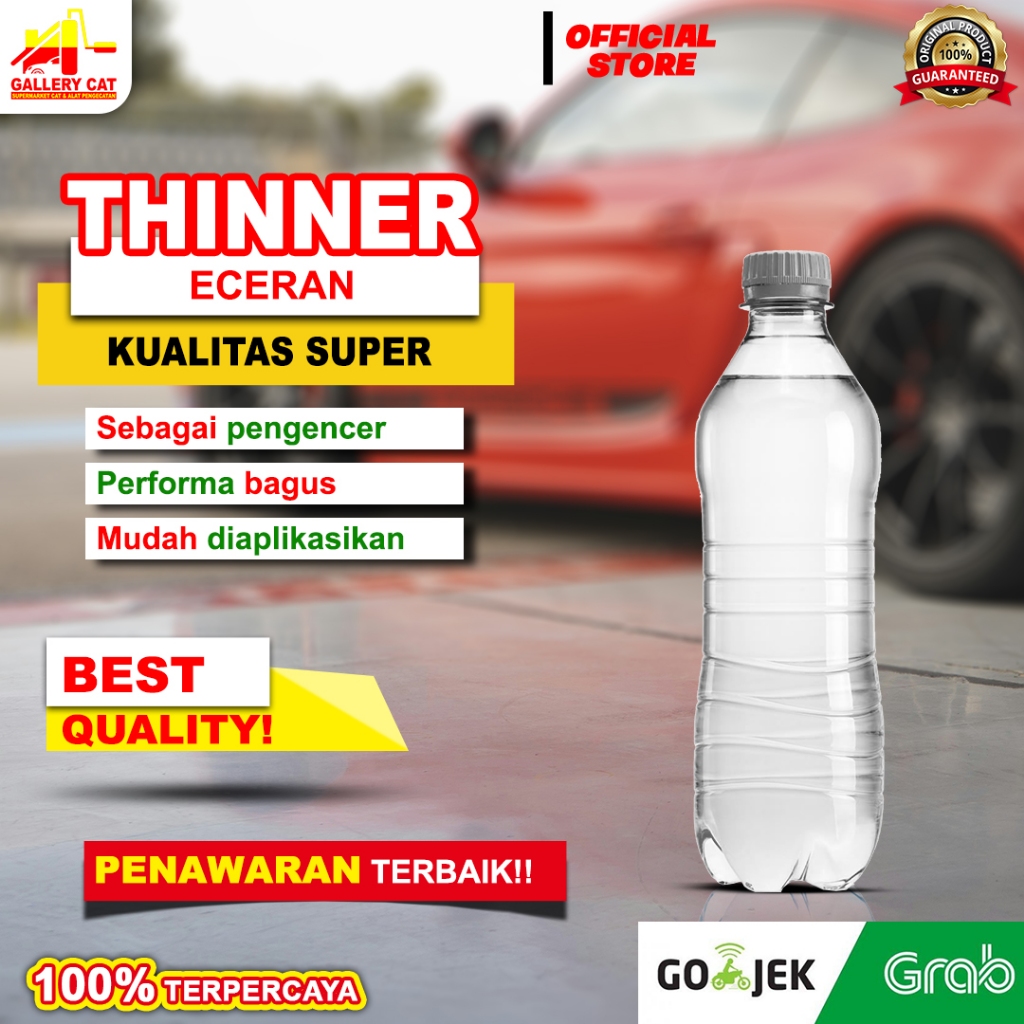 Jual TERMURAH!! THINNER ECERAN 1 LITER KUALITAS SUPER KEMASAN BOTOL | Shopee Indonesia