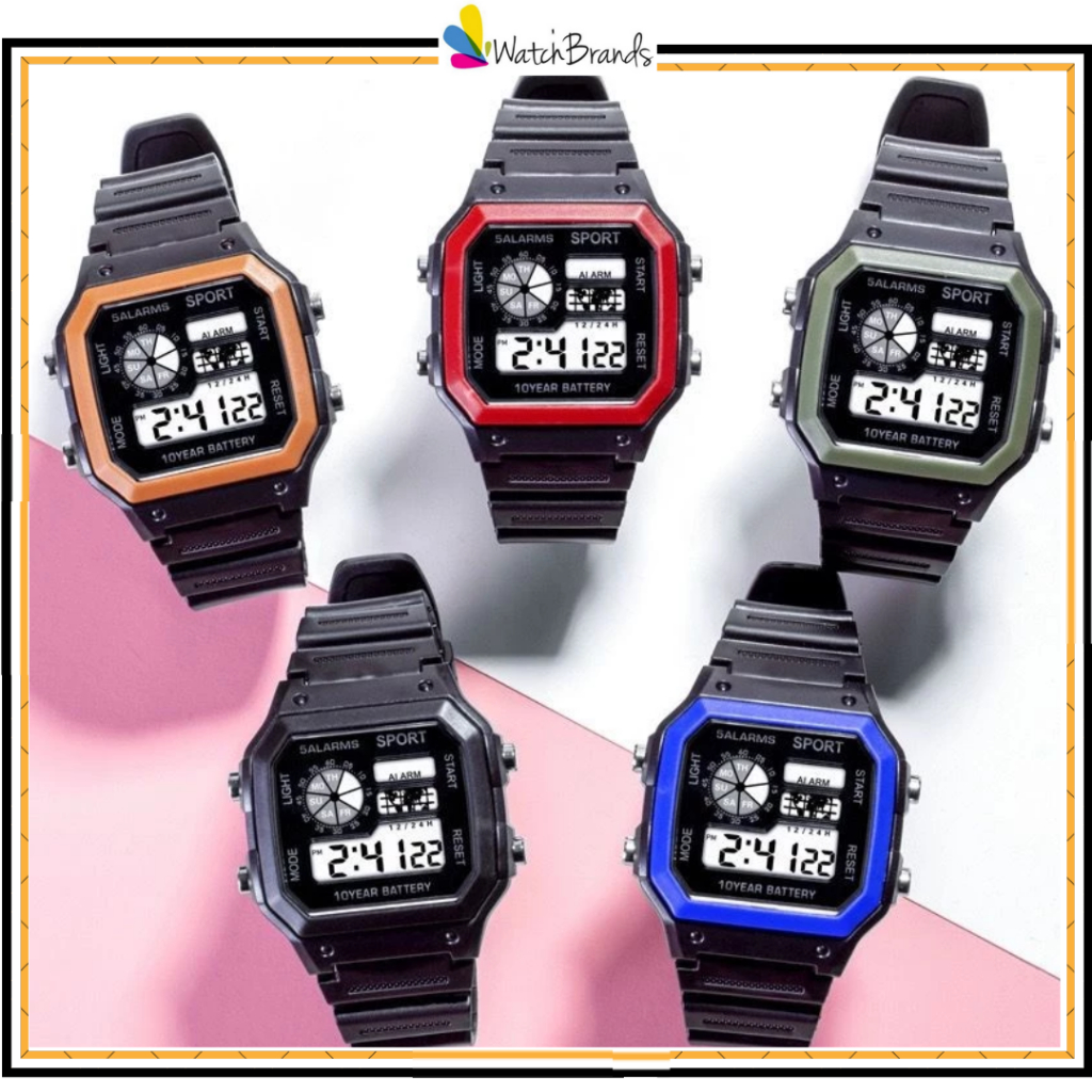 Jual WBS JAM TANGAN RUBBER DIGITAL SEGI AE 1200 GROSIR MURAH KARET ...