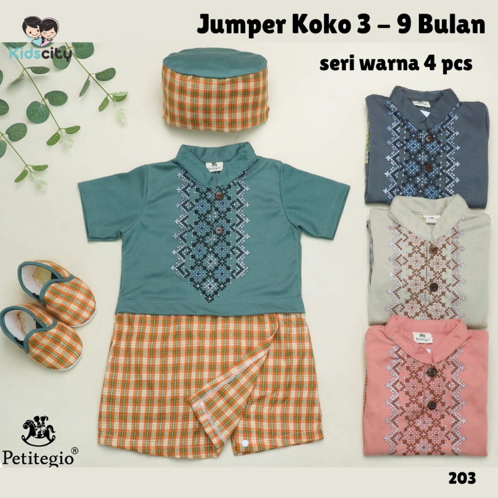 Jual Jumper Koko Baju Muslim Bayi Laki Laki 3 - 9 Bulan | Shopee Indonesia