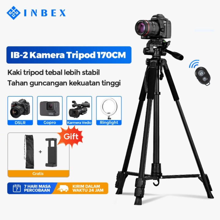 Jual INBEX IB2R IT130 Tripod Kamera Bluetooth Fotografi Stabil Tripot ...