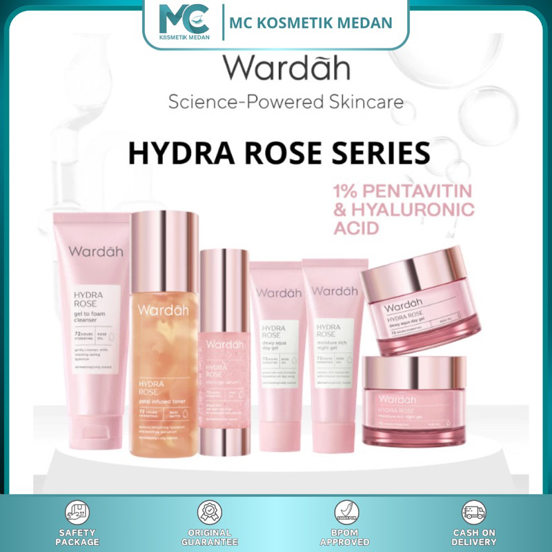 Jual WARDAH-Paket Hydra Rose Series Complete Package Lengkap untuk ...