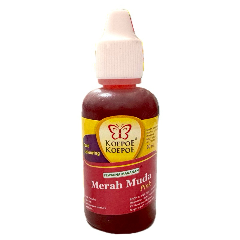 Jual Koepoe Koepoe Pewarna Makanan Merah Muda 30 ml | Shopee Indonesia