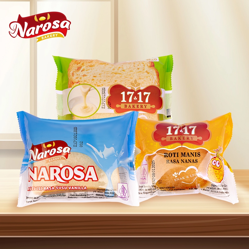 Jual Narosa Roti 50/60/65g Halal Roti Rasa Isi | Shopee Indonesia