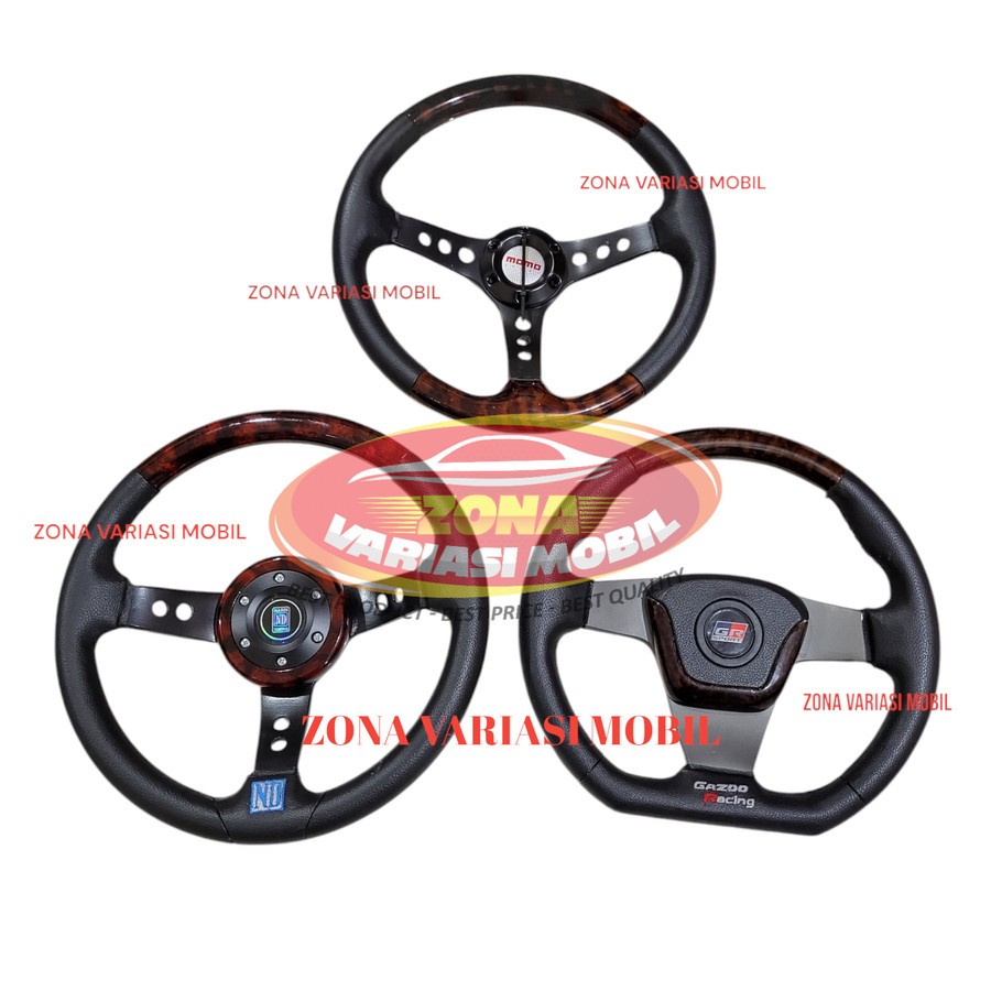 Jual Stir Steer Setir Racing Mobil Momo Universal 14 Inch Motif Model ...