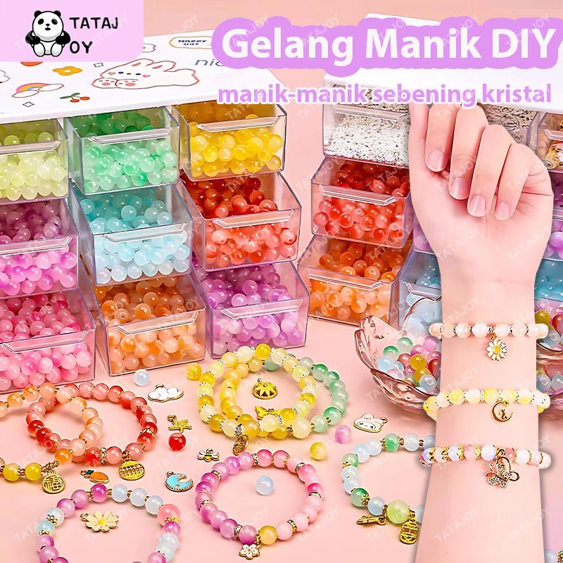 Jual Tatajoy DIY Kalung Manik Manik DIY Gelang Anak Perempuan Gelang ...