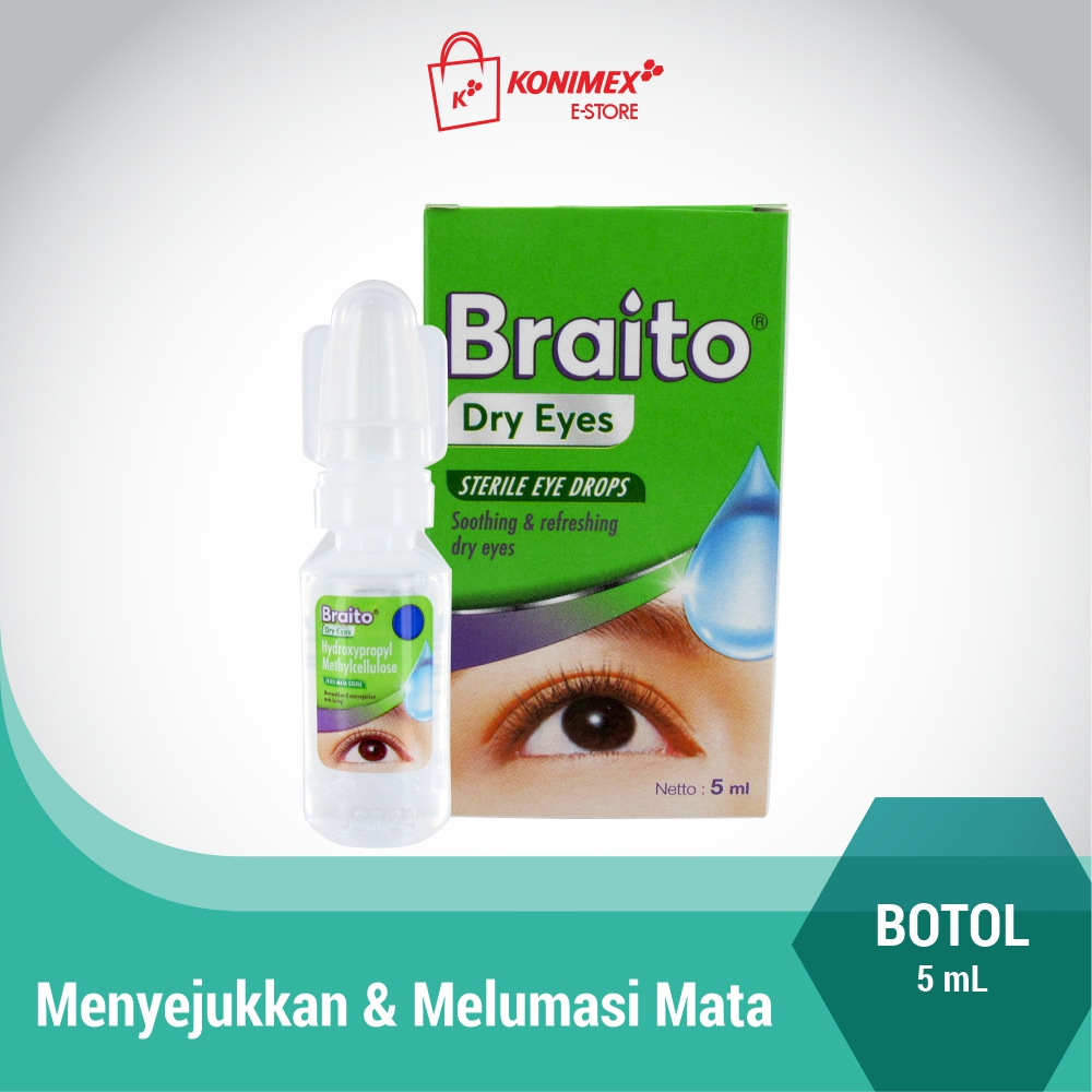 Jual Braito Dry Eyes Obat Tetes Mata Doos isi 5 ml Atasi Mata Kering ...