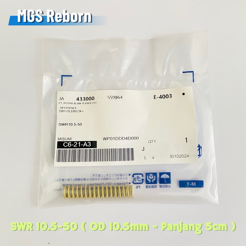 Jual Per misumi vona krem SWR 10.5-50 OD 10.5mm - Panjang 5cm Per ...