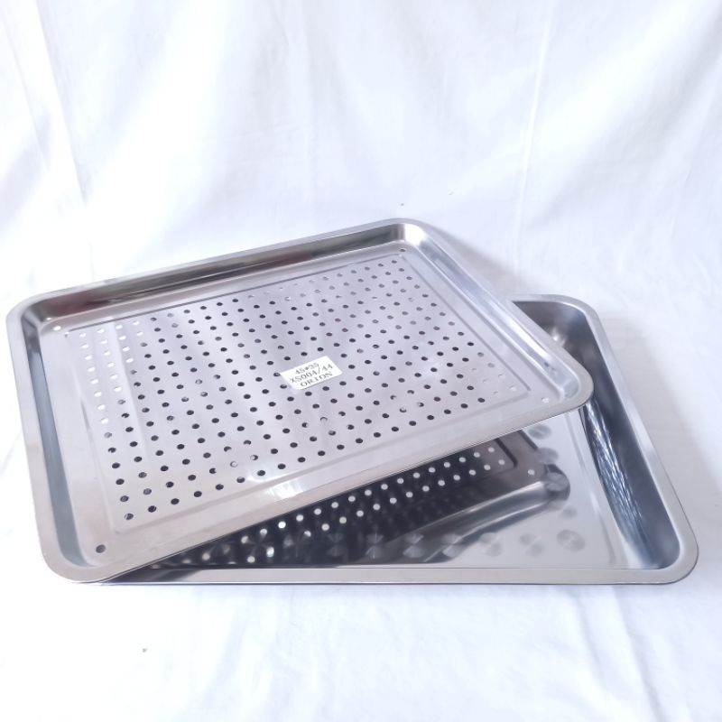 Jual Nampan Tirisan Minyak Food Drying Tray 45 cm x 35 cm, Nampan ...