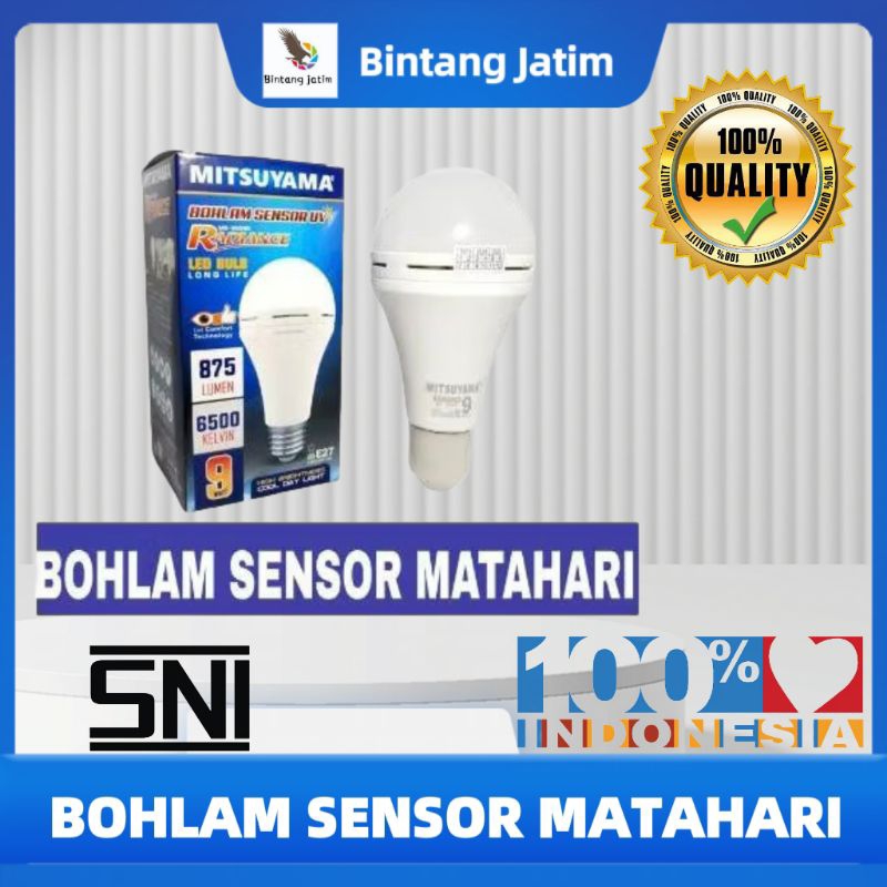 Jual Lampu Bohlam Sensor UV 9W / 12W Led Bulb Mitsuyama Radiance Longlife | Shopee Indonesia