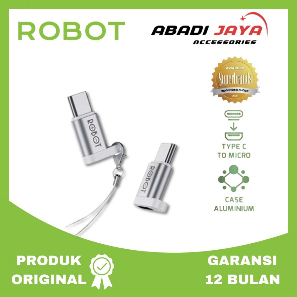 Jual OTG ROBOT OTG RT-OTG TYPE C MICRO TO USB 3.0 ALUMUNIUM SMALL ...