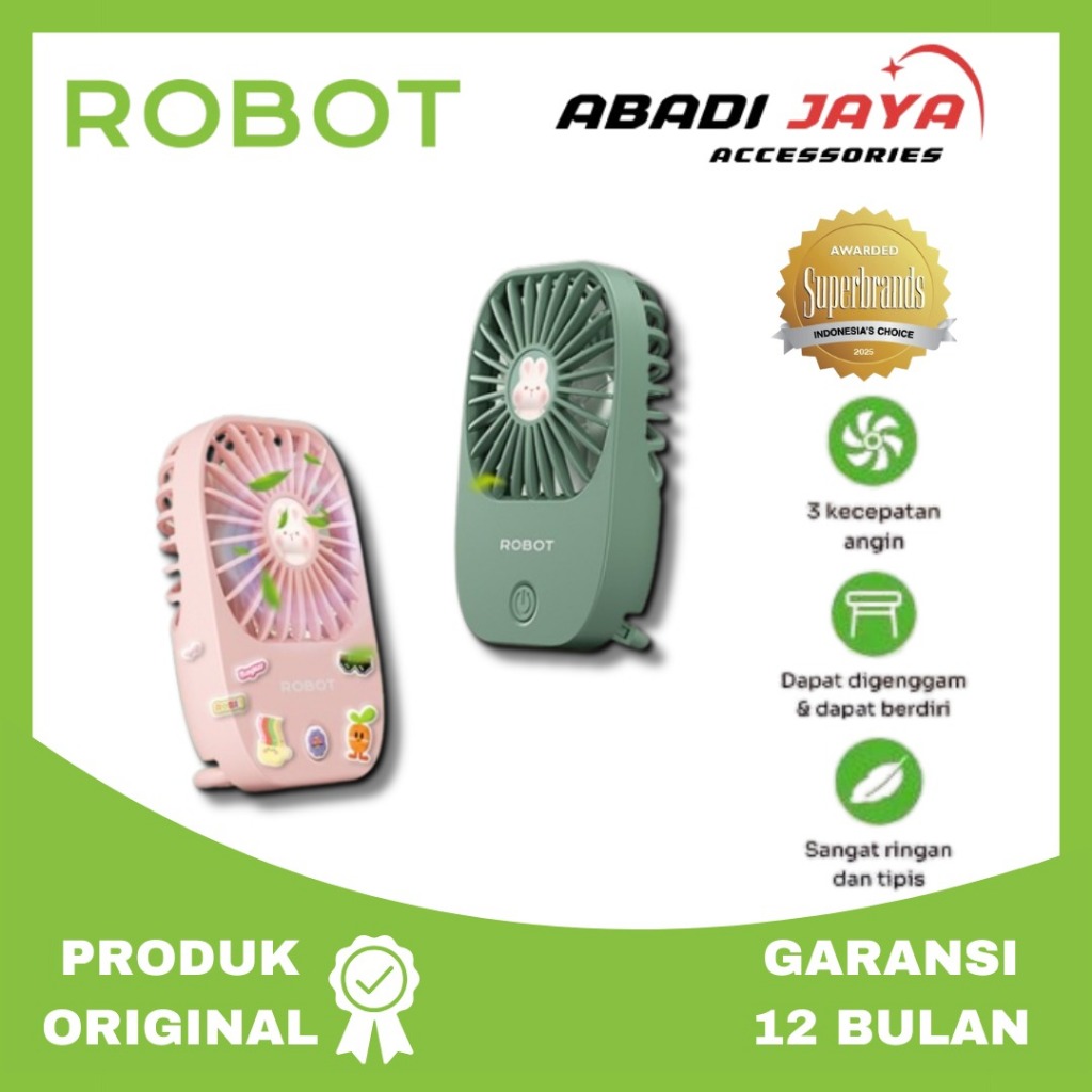 Jual MINI FAN ROBOT RT-BF25 ( KIPAS MINI PORTABEL ) - AJ_STOREACC ...